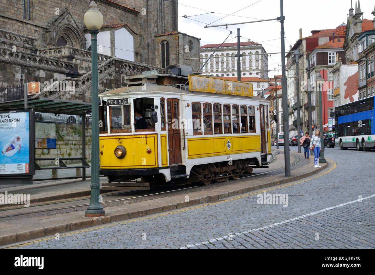Porto old tram hi-res stock photography and images - Alamy