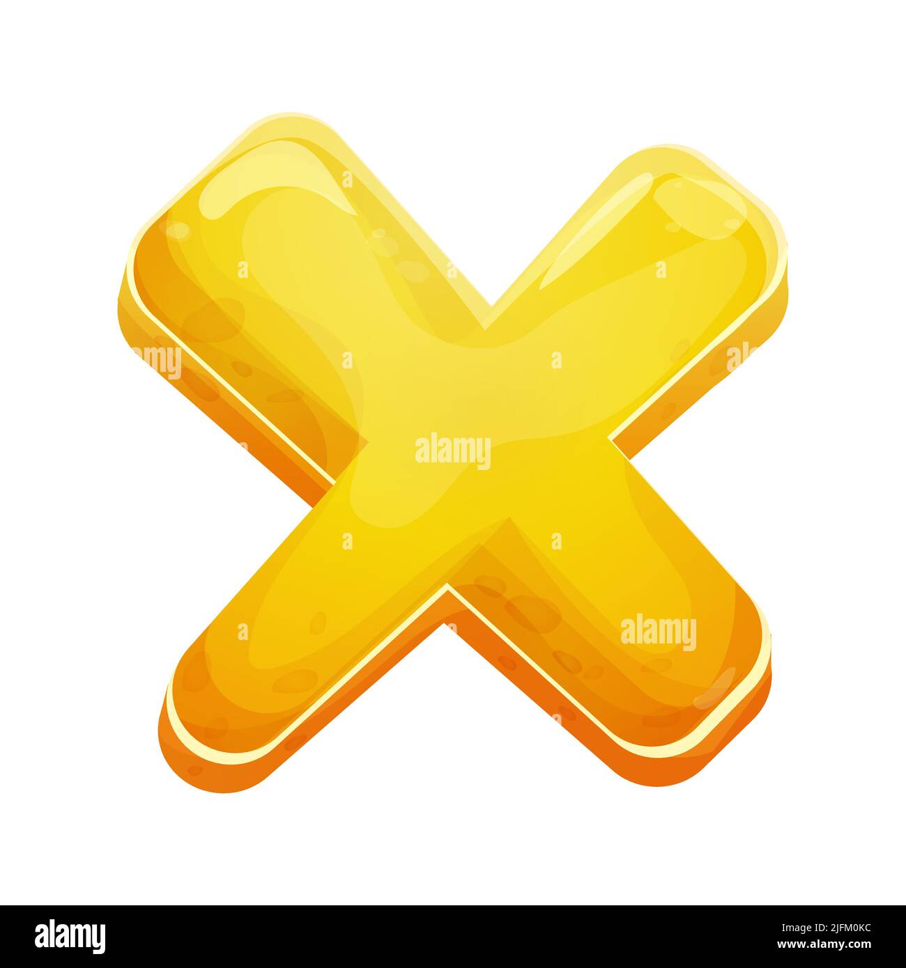 Shiny close button game interface, menu element, cross shape in comic ...