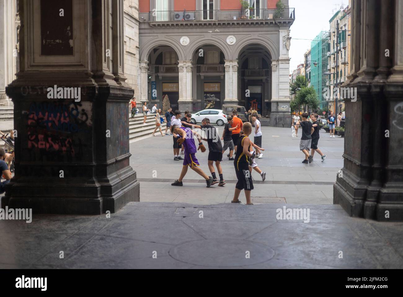 Naples street life Stock Photo - Alamy