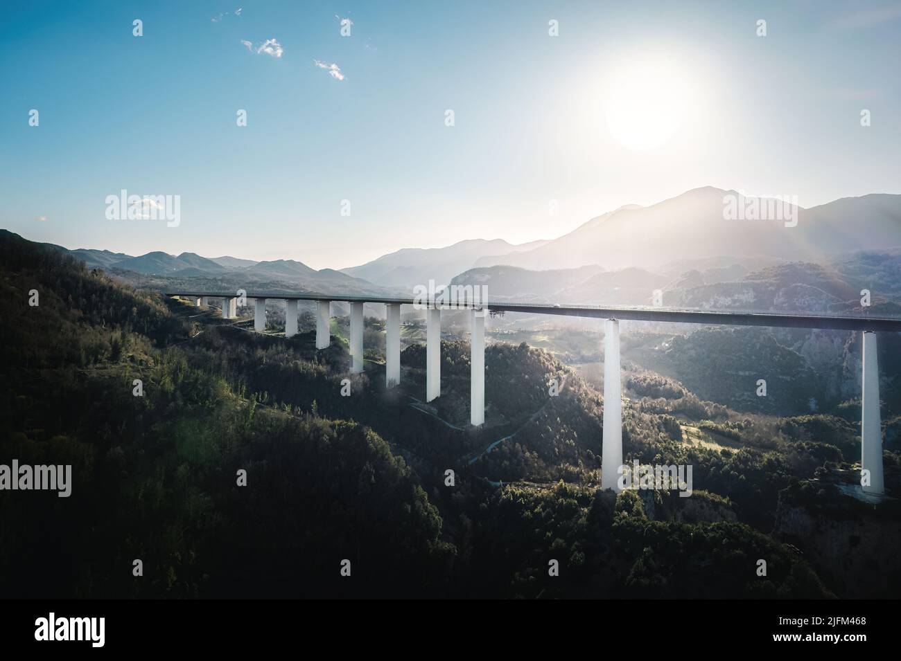 Bridge in an italian landscape hi-res stock photography and images - Alamy