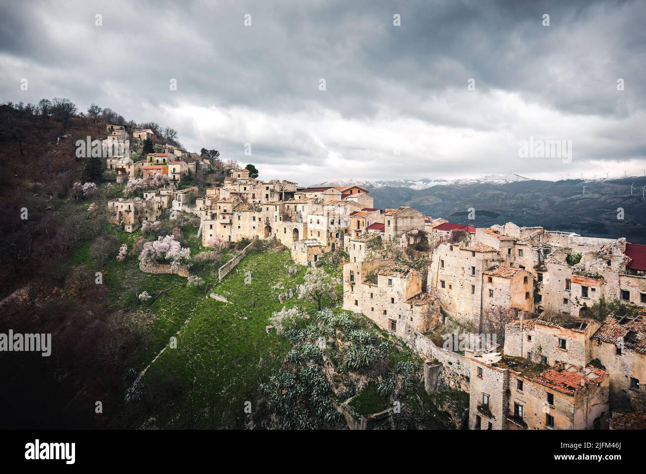 Abandoned Ghost Town Fossa in Italy Stock Photo - Alamy