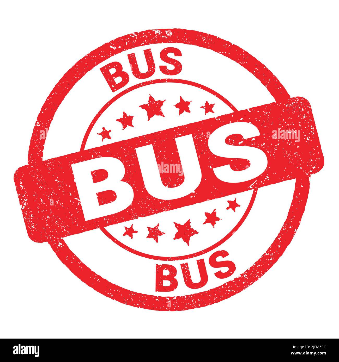 BUS text written on red grungy stamp sign Stock Photo - Alamy