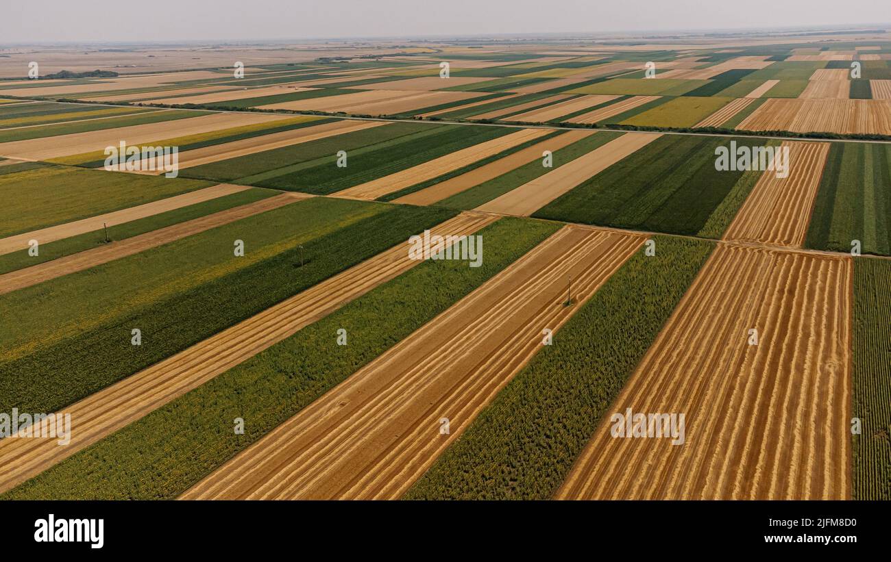 Aerial soybean corn crops hi-res stock photography and images - Alamy