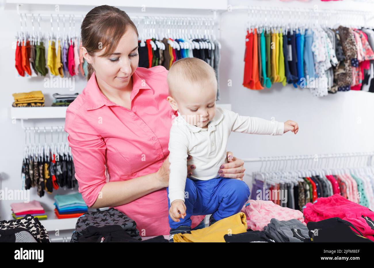 Child choosing clothes wear hi-res stock photography and images - Alamy