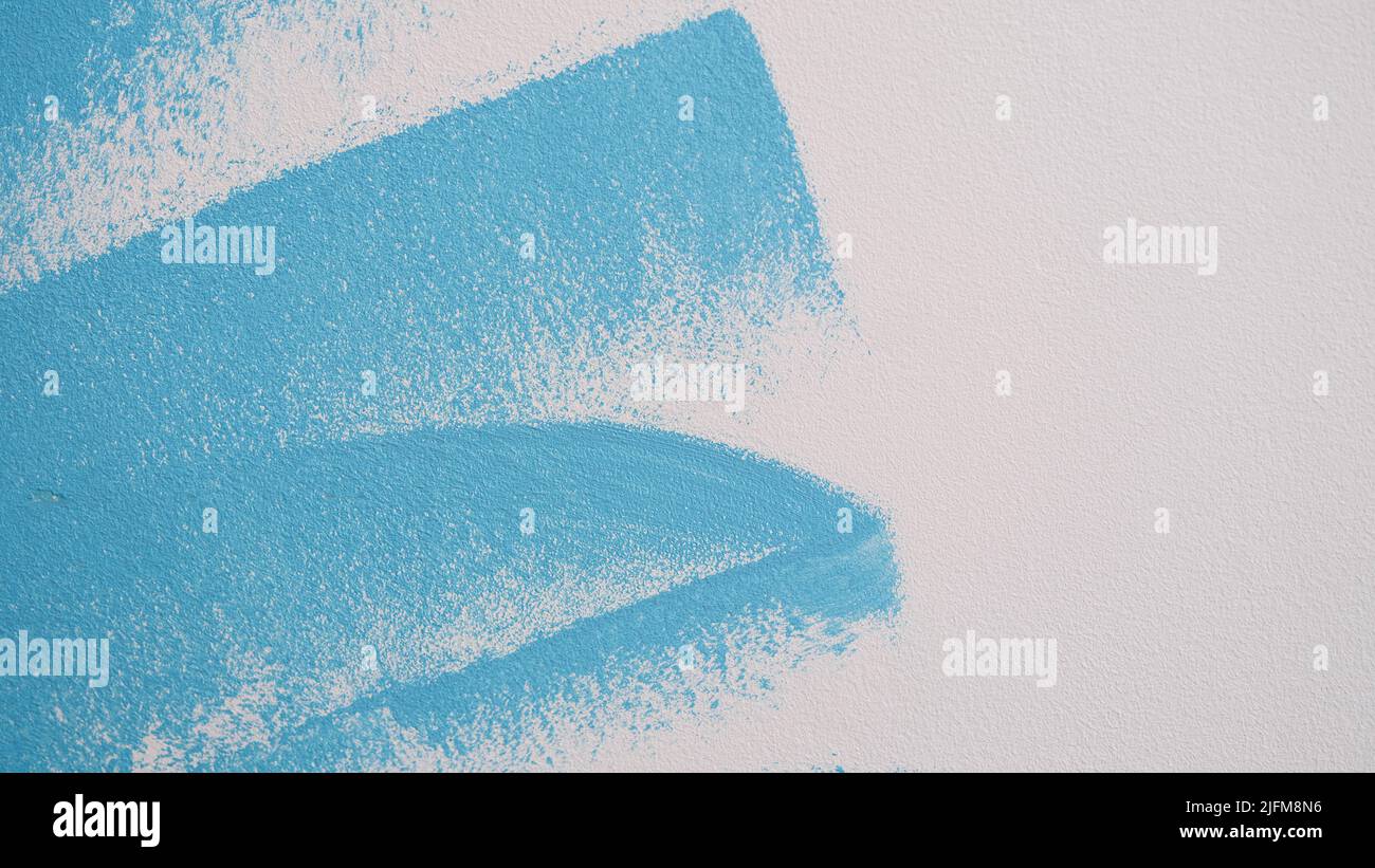 Wall painting design, home repair and renovation Stock Photo - Alamy