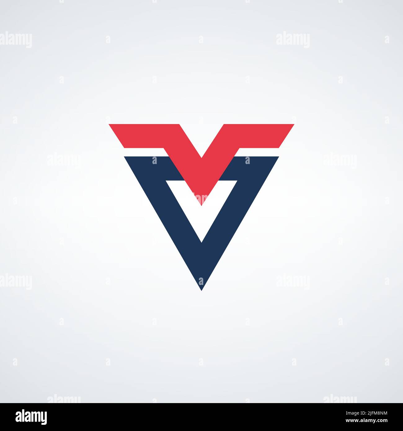 Letter V Triangle geometric Logo Template Illustration Design. Stock ...