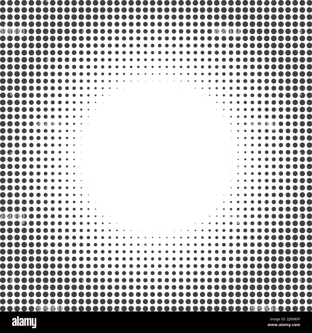 Halftone dots. Monochrome vector texture background, DTP, comics ...