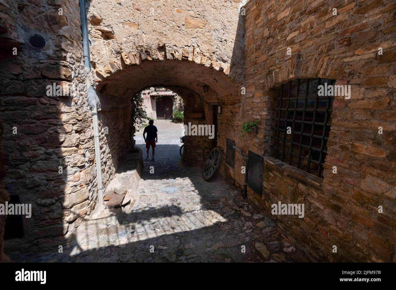 Italy, Liguria, Colla Micheri, Old Village Stock Photo - Alamy