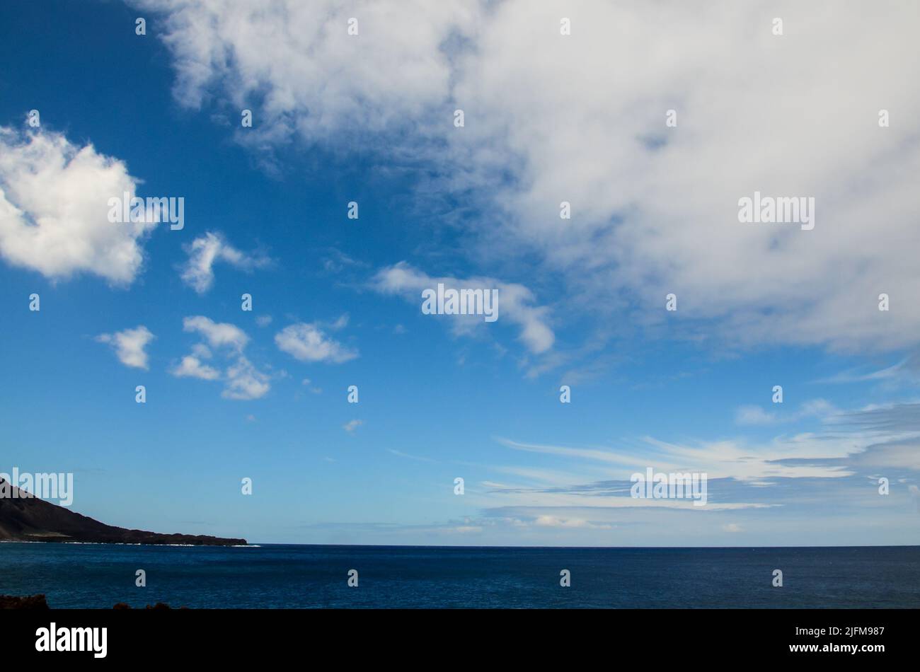 Windy Big Clouds near The Atlantic Ocean Stock Photo - Alamy