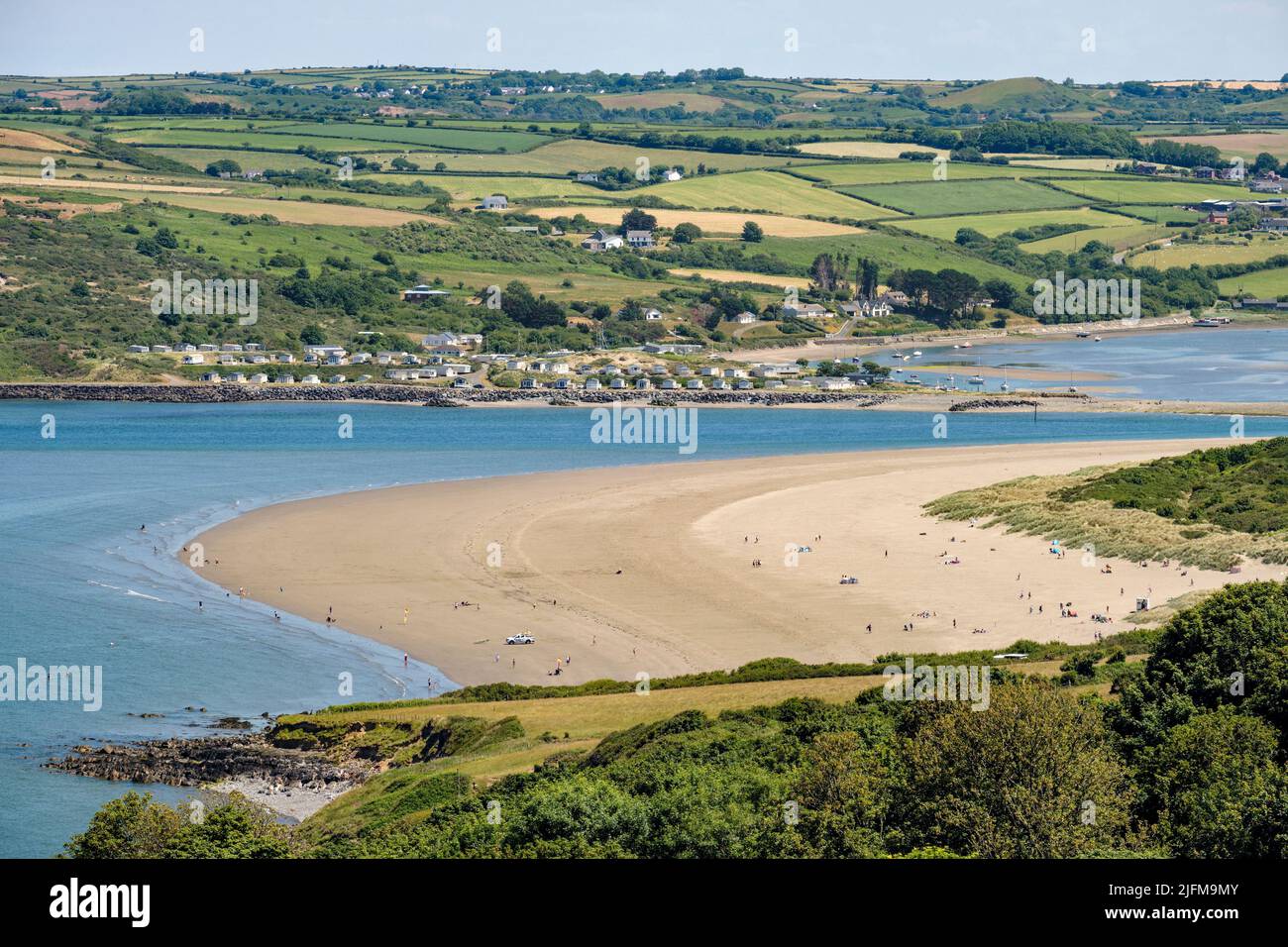 West wales beach poppit sands hi-res stock photography and images - Alamy