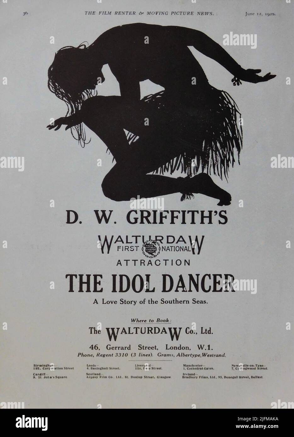 CLARINE SEYMOUR in THE IDOL DANCER 1920 director D.W. GRIFFITH from the ...