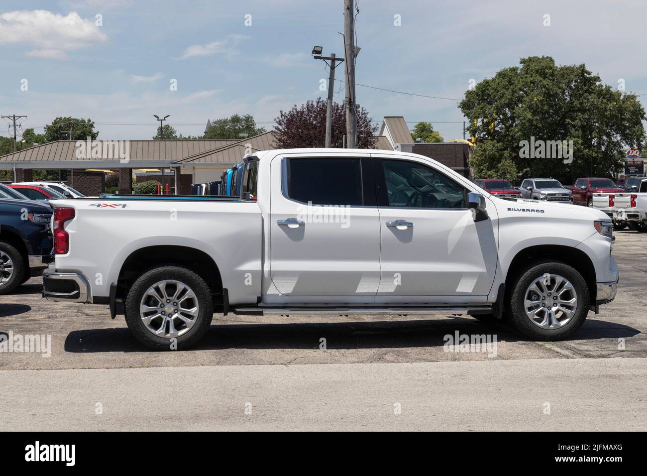Tipton - Circa July 2022: Chevrolet Silverado display. Chevy offers the ...