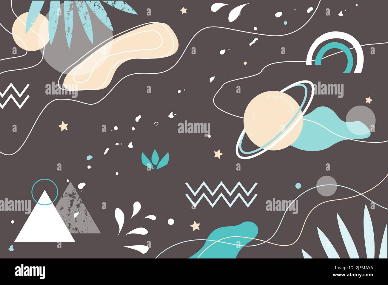 Abstract cosmos background. The cover design of the brochure on ...