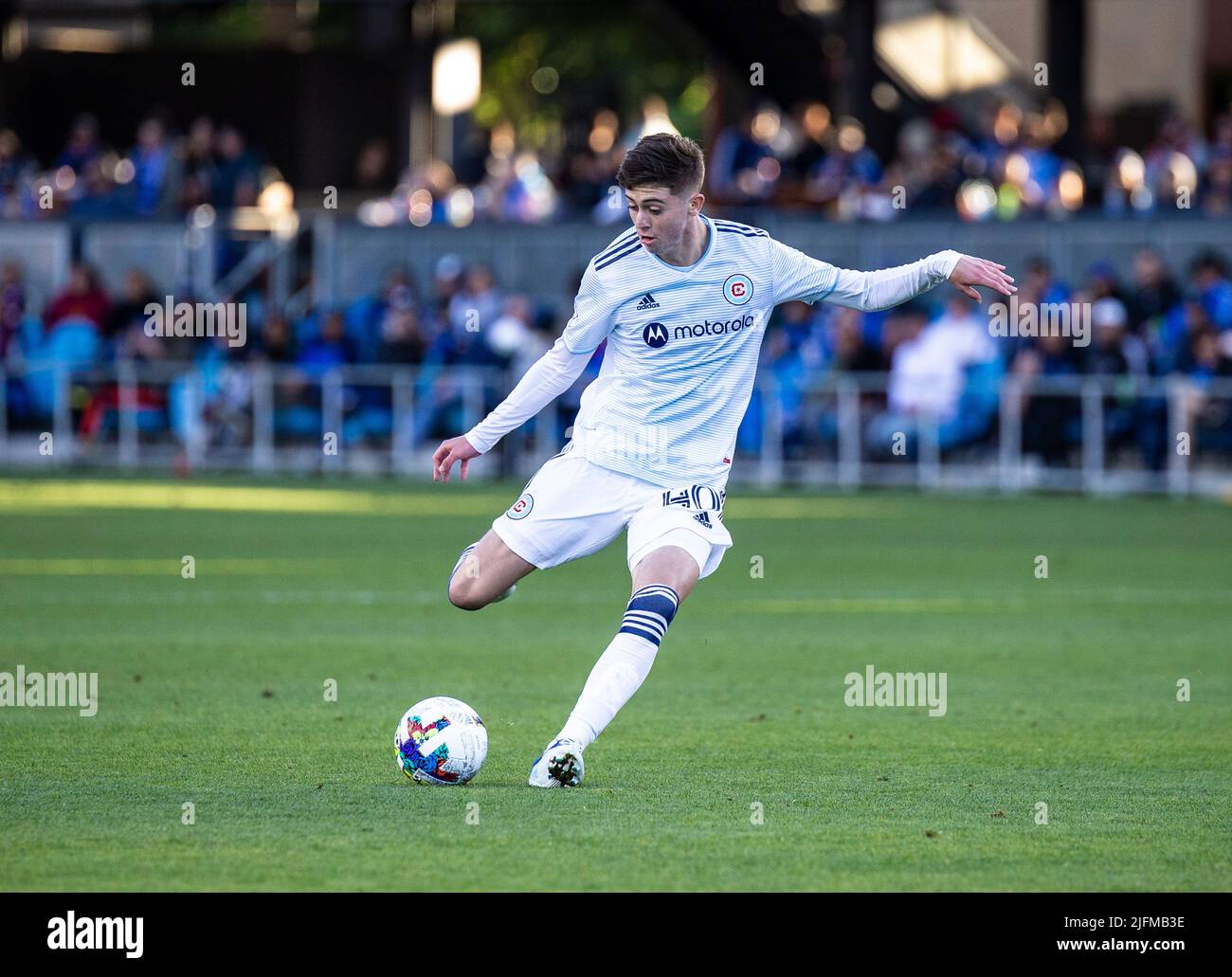July 03, 2022 San Jose, CA USA Chicago midfielder Brian Gutiérrez (40 ...