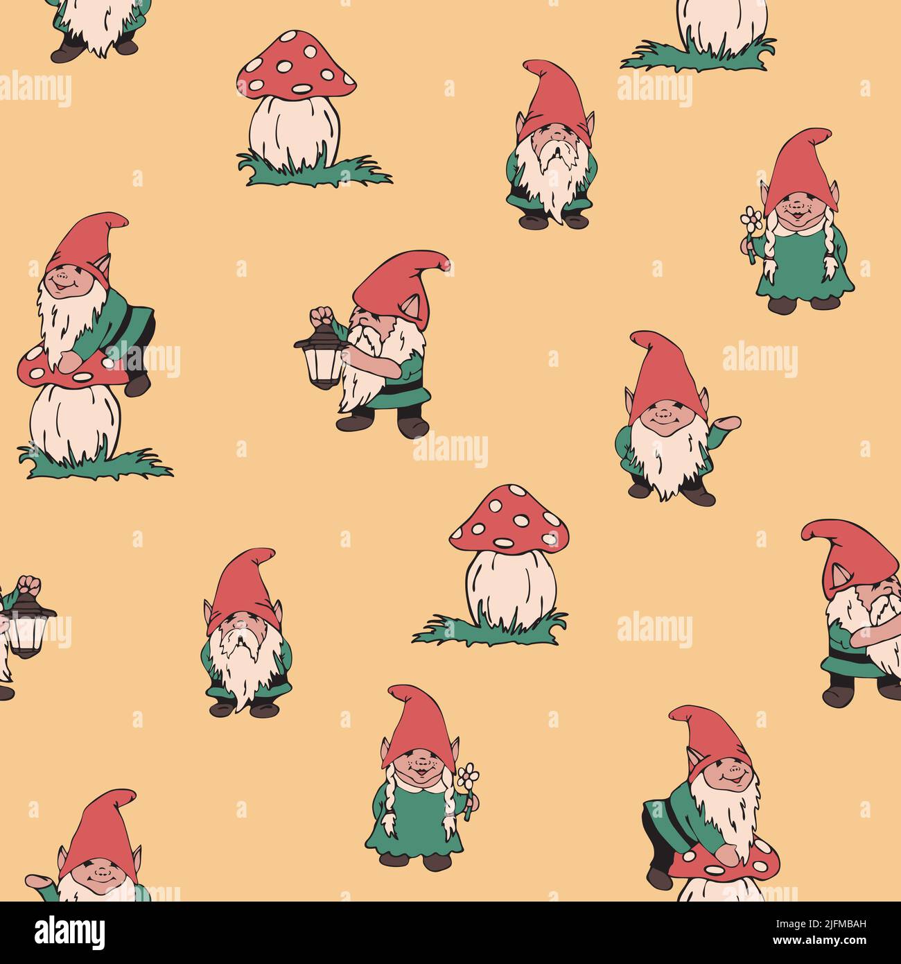 Vintage child garden Stock Vector Images - Alamy