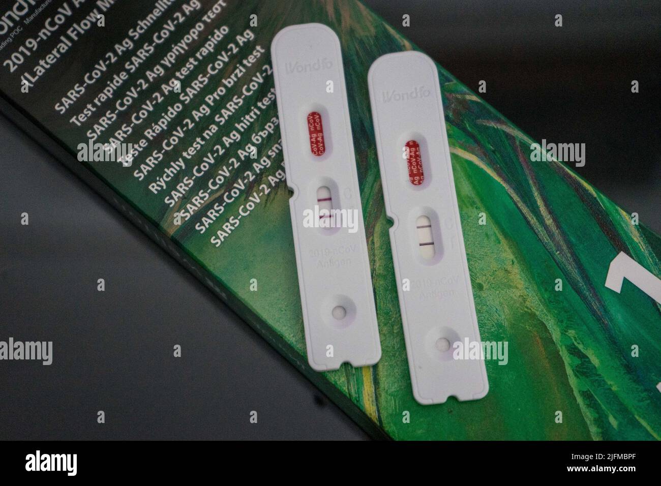 Two covid 19 antigen rapid test hi-res stock photography and images - Alamy