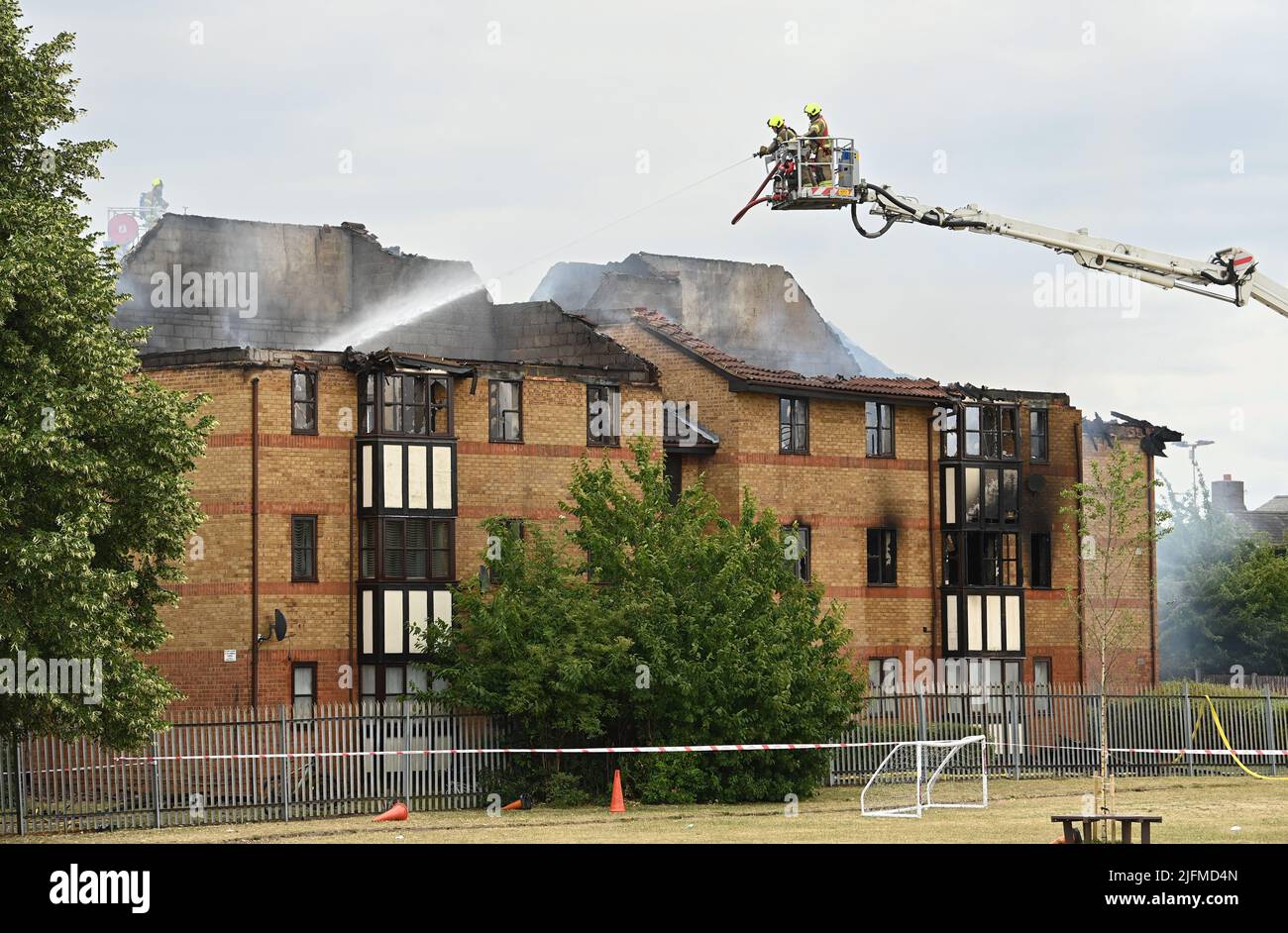 Firefighters at the scene of a gas blast in Redwood Grove, Bedford ...