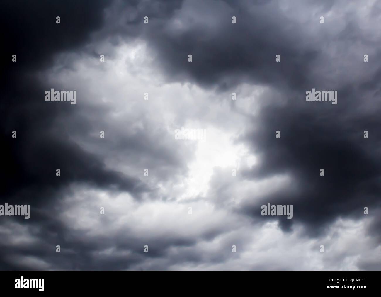 Dark storm clouds before rain, with strange cloud shapes. Storm clouds ...