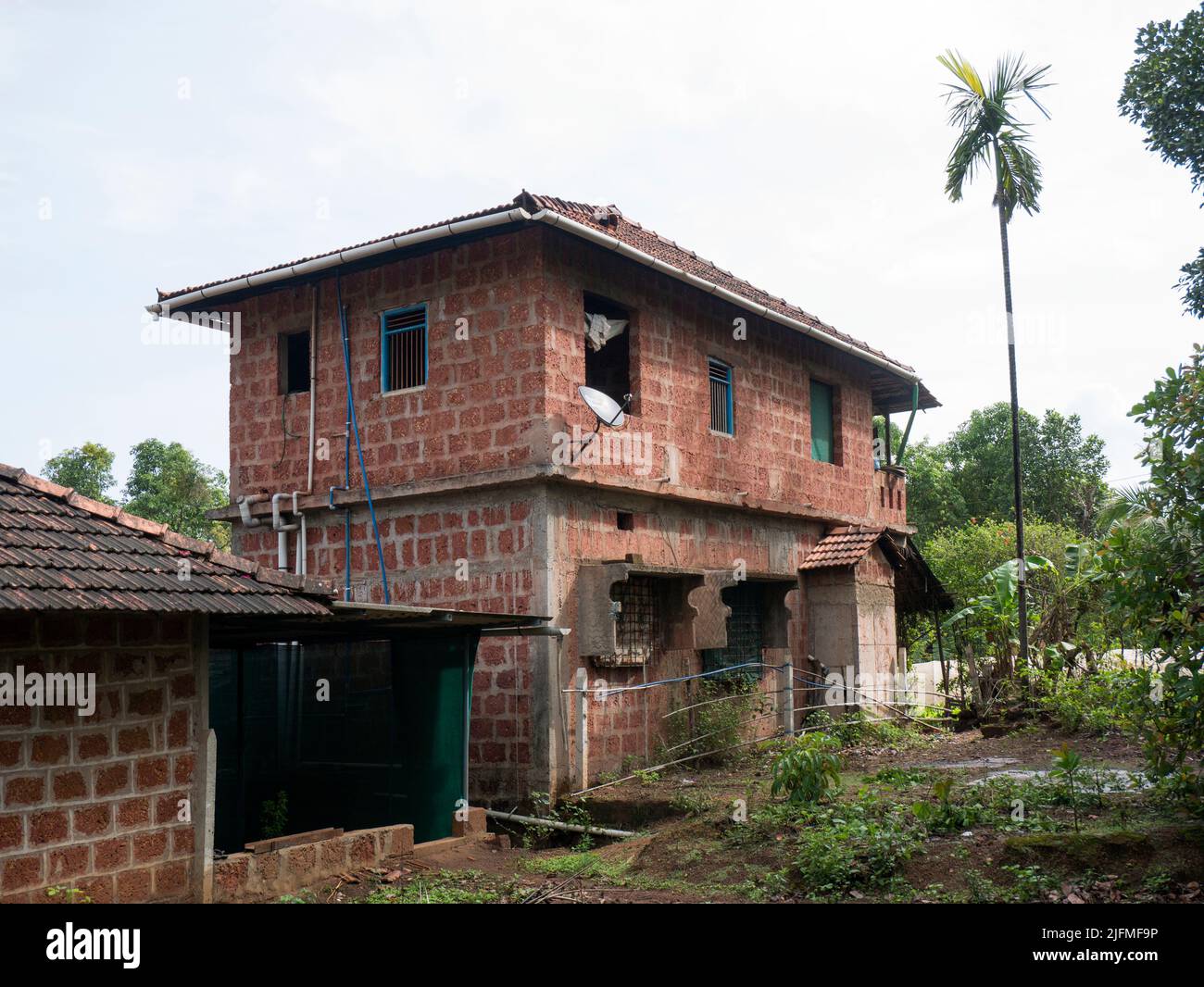 Red Laterite Chira Jambha stone used in hous construction in Konkan ...