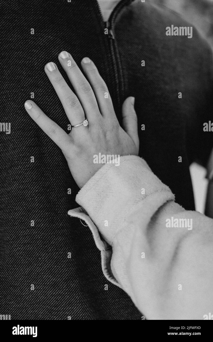 Man fondle woman Black and White Stock Photos & Images - Alamy