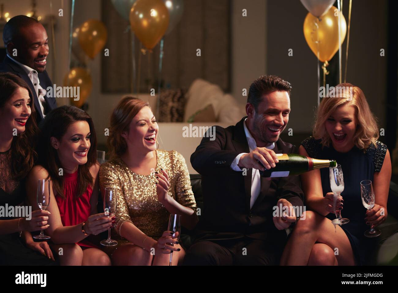 Theyve got reasons to celebrate. Cropped shot of a young group of ...