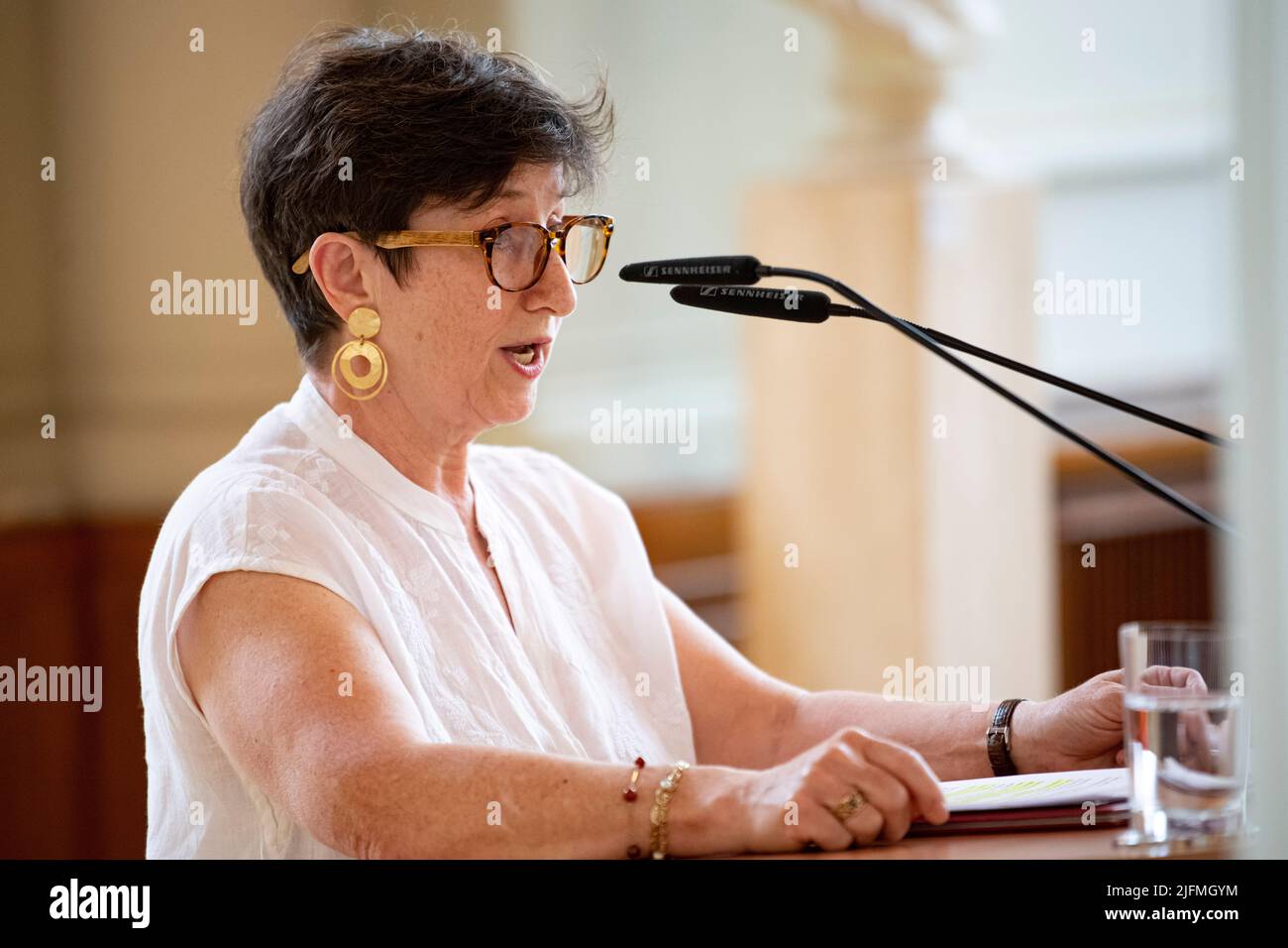 Berlin, Germany. 04th July, 2022. Nicole Levy, daughter of the late ...