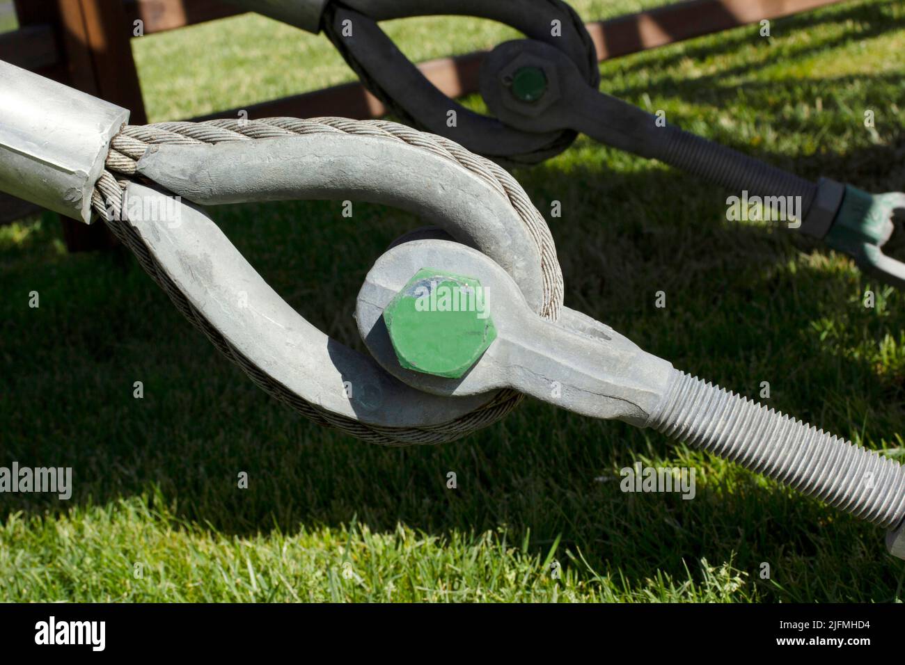 Suspension bridge steel wire rope Stock Photo - Alamy
