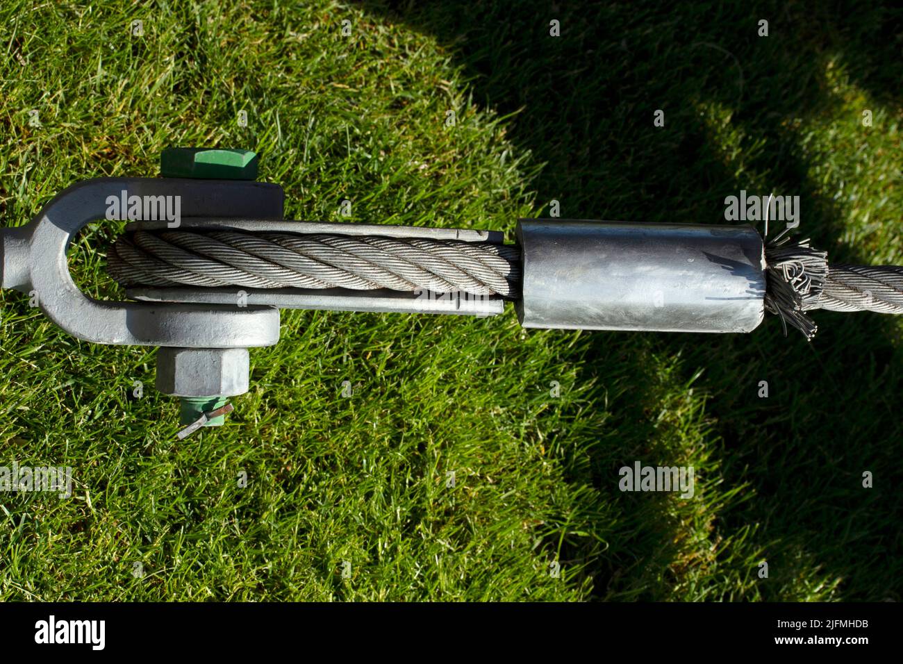 Suspension bridge steel wire rope Stock Photo - Alamy