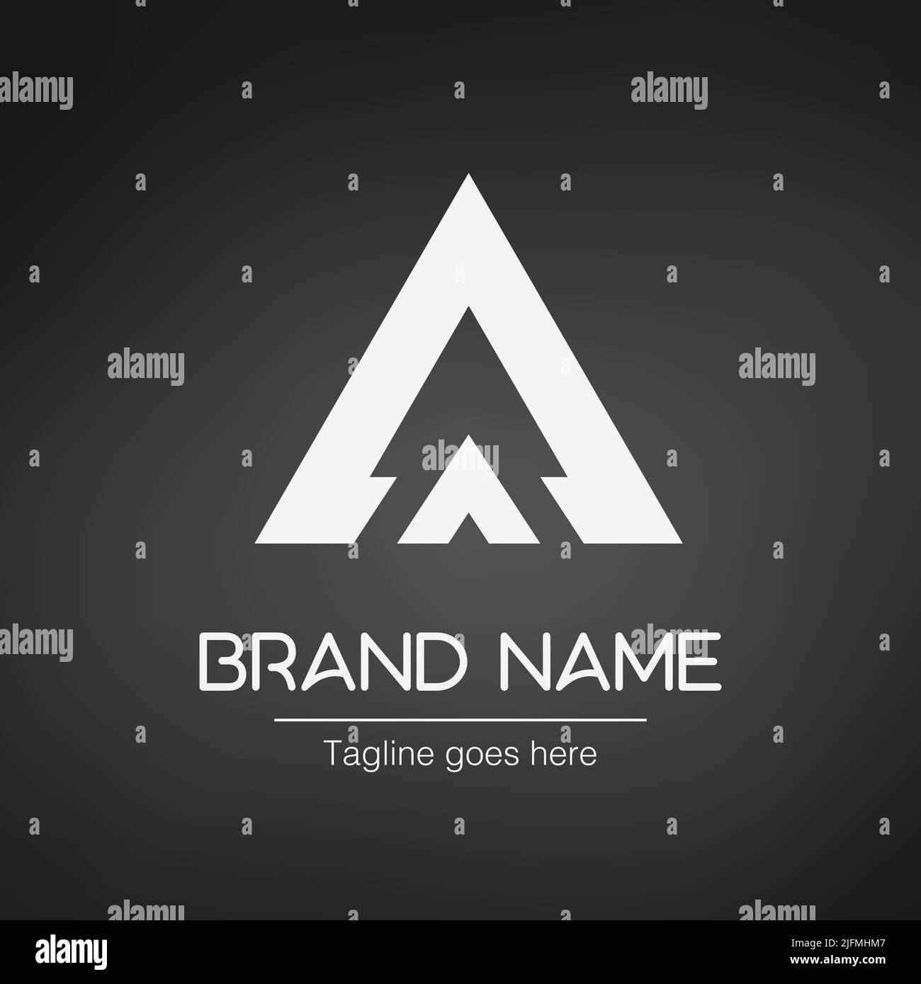 Triangle letter A logo Template. Mountains Logo. Corporate letters ...