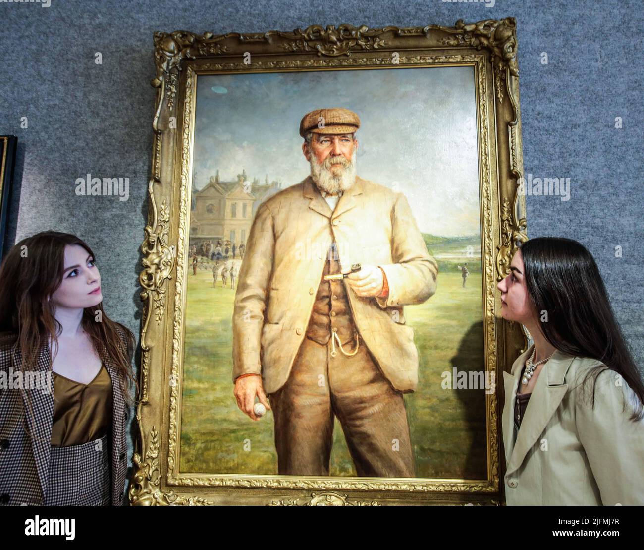 London UK 04 July 2022 Portrait of Tom Morris Senior by Henry Brooks ...
