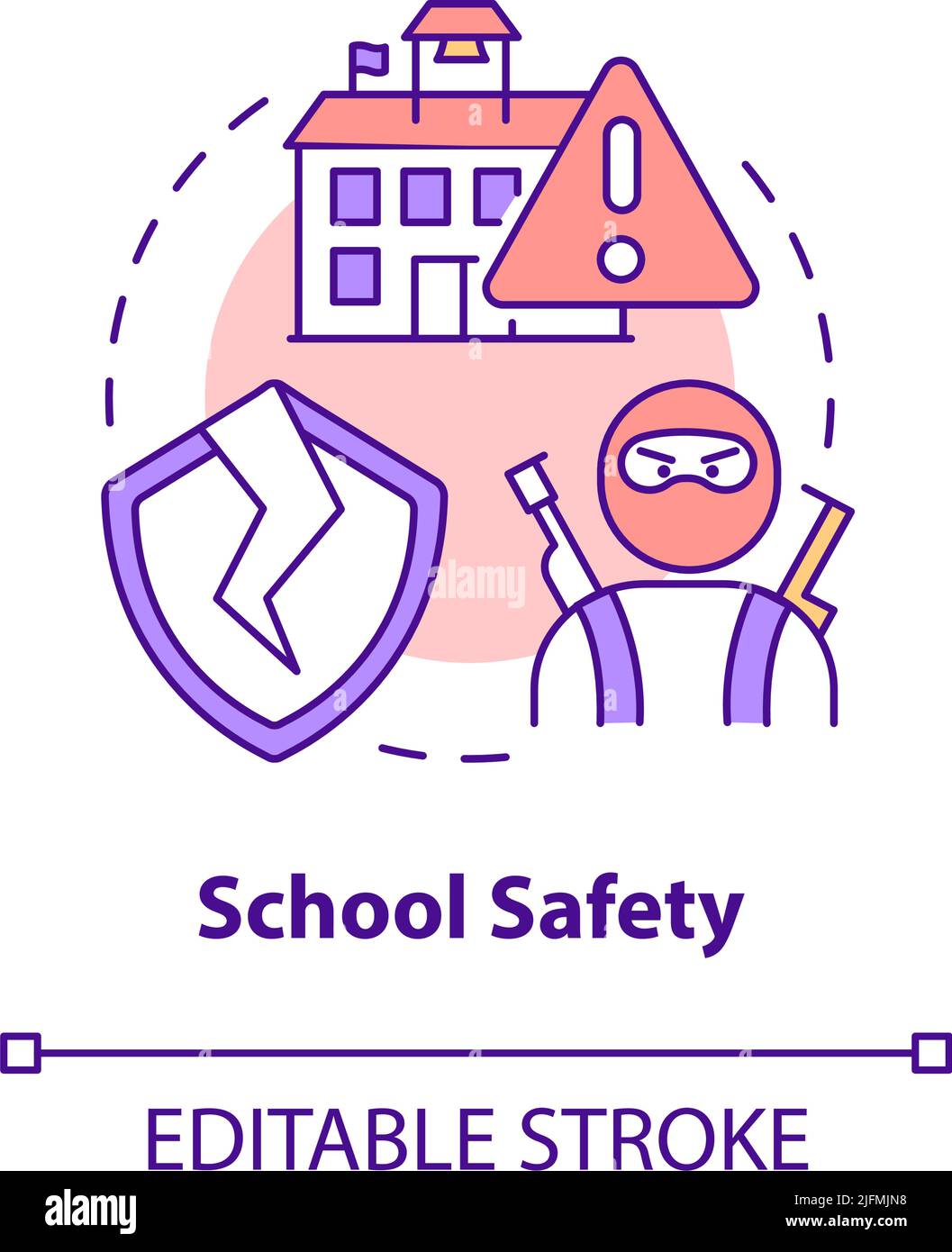 School safety concept icon Stock Vector Image & Art - Alamy
