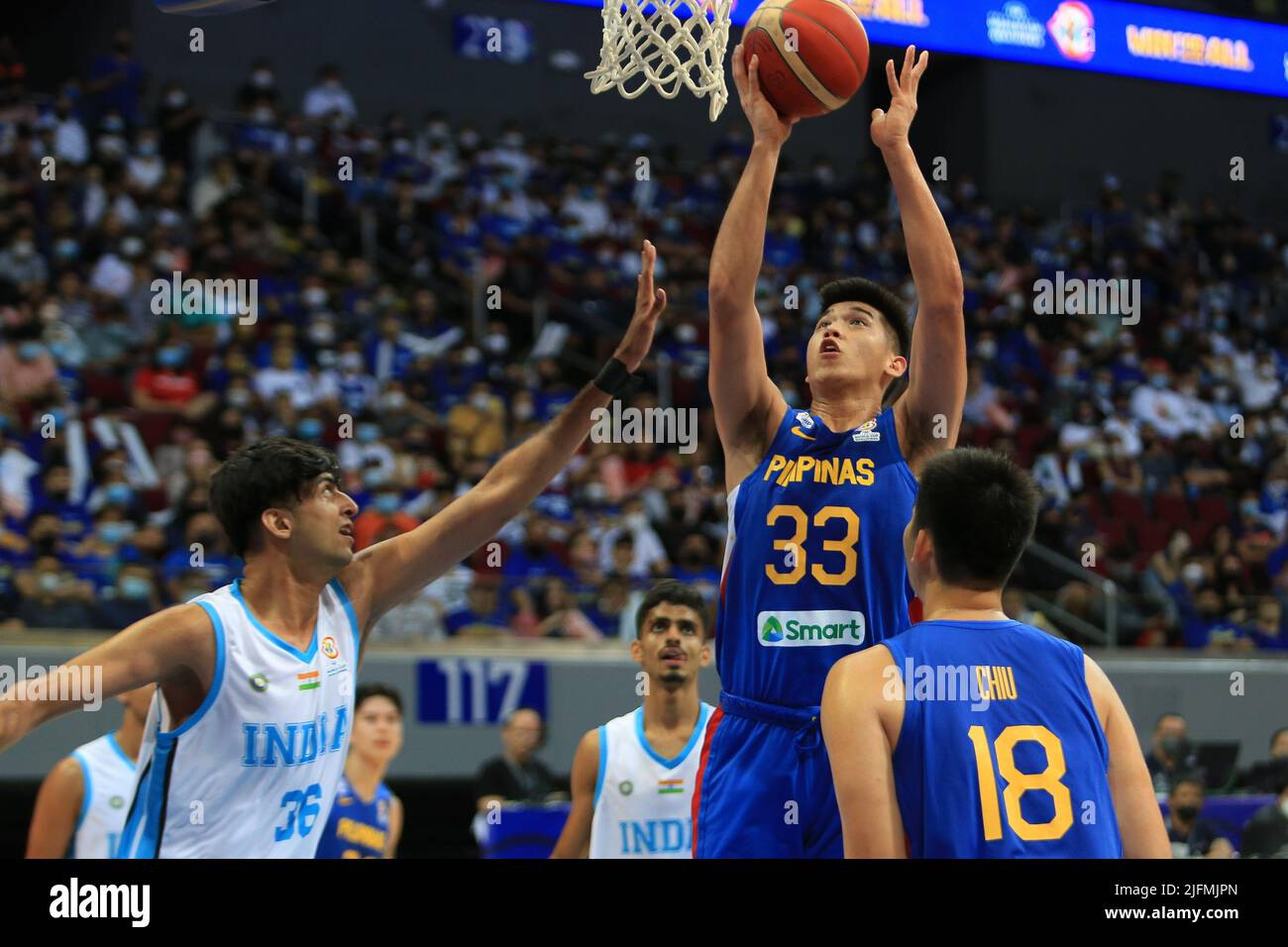 Pasay City, Philippines. 03rd July, 2022. Carl Vincent Tamayo (33, Blue ...