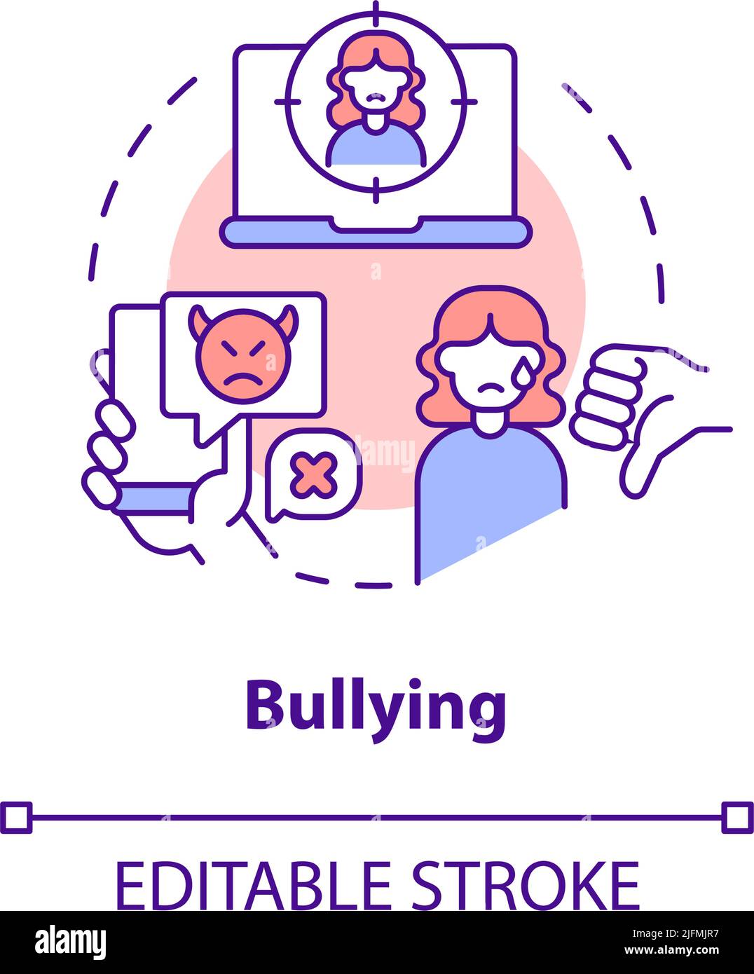 Bullying concept icon Stock Vector Image & Art - Alamy