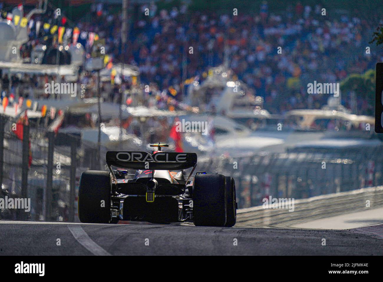 Checo Perez (MEX) on Redbull Racing RB15 during F1 Monaco Grand Prix ...