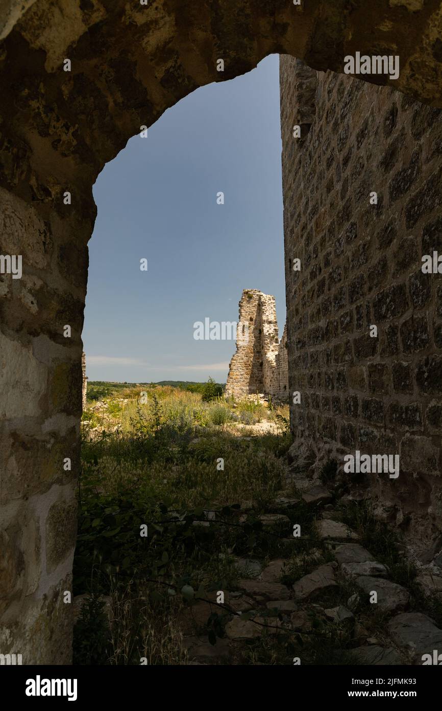 old castle ruins in Momjan in Croatia Stock Photo - Alamy