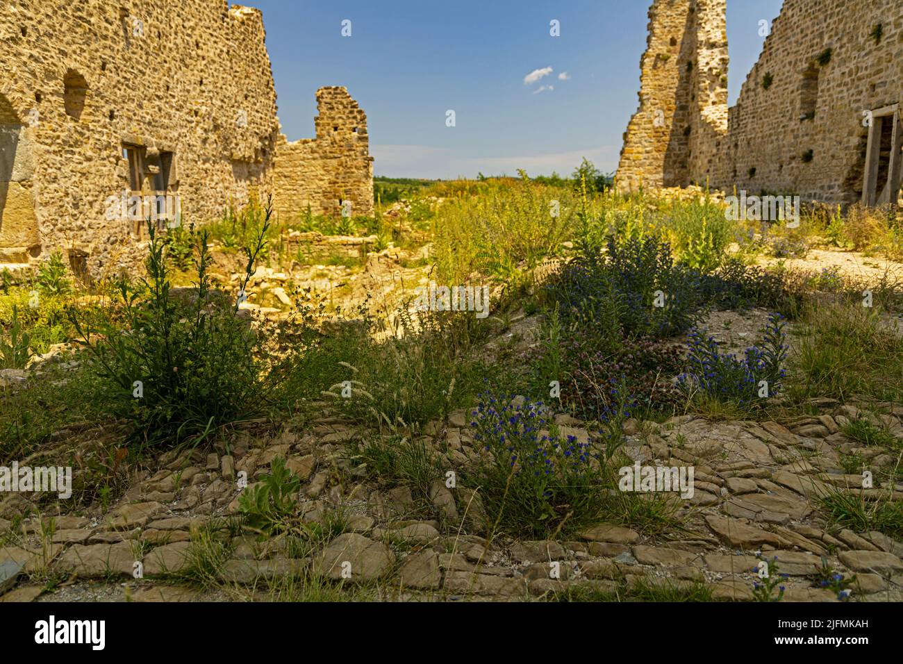 old castle ruins in Momjan in Croatia Stock Photo - Alamy