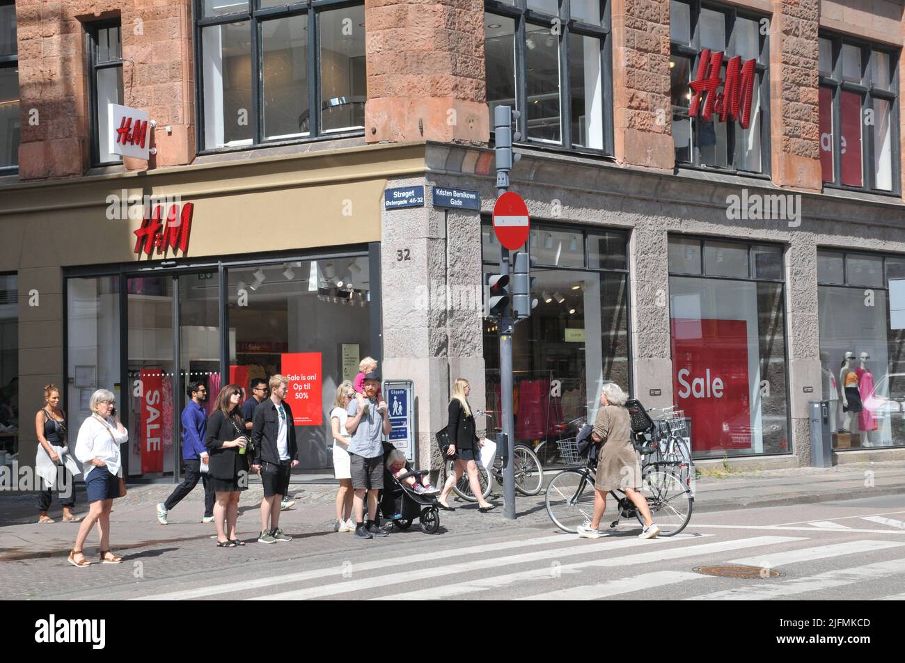 Copenhagen/Denmark./04 July 2022/Swedish retail store on stroeget ...