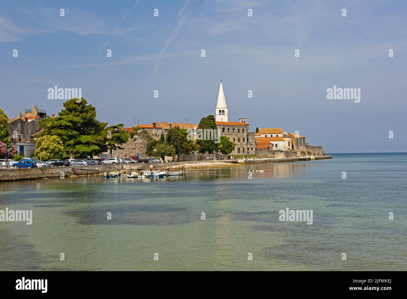view to the old town of Porec in Croatia Stock Photo - Alamy