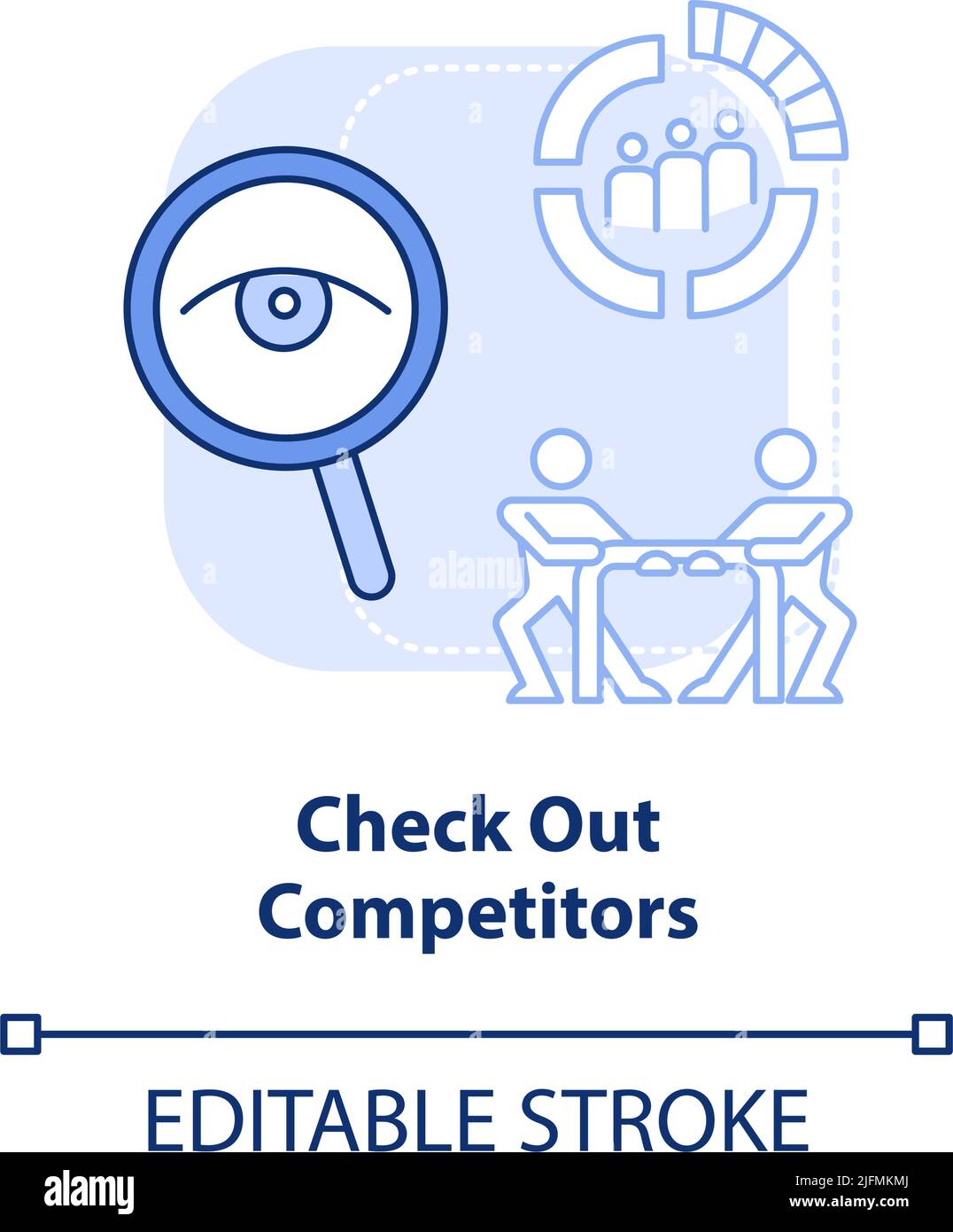 Check out competitors light blue concept icon Stock Vector Image & Art ...