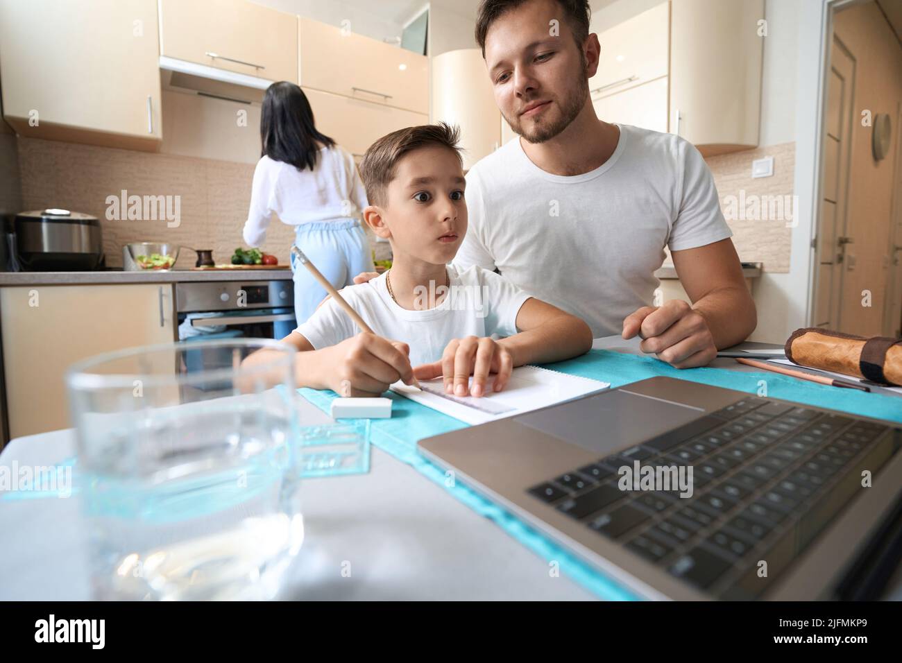 Child draw laptop hi-res stock photography and images - Alamy