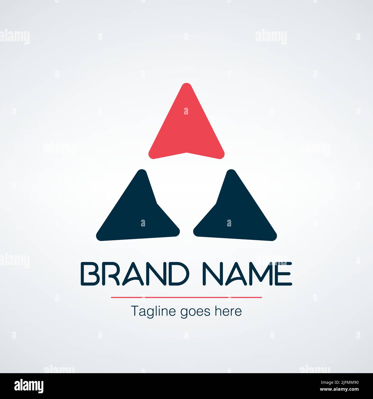 Trinity triangle Vector Logo Template. Unity and partnership. Stock vector illustration isolated ...