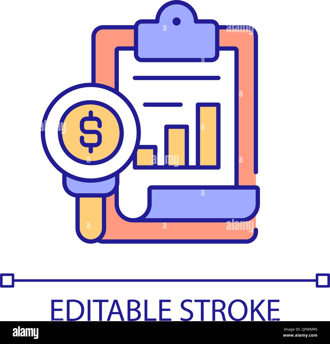Financial statement RGB color icon Stock Vector Image & Art - Alamy