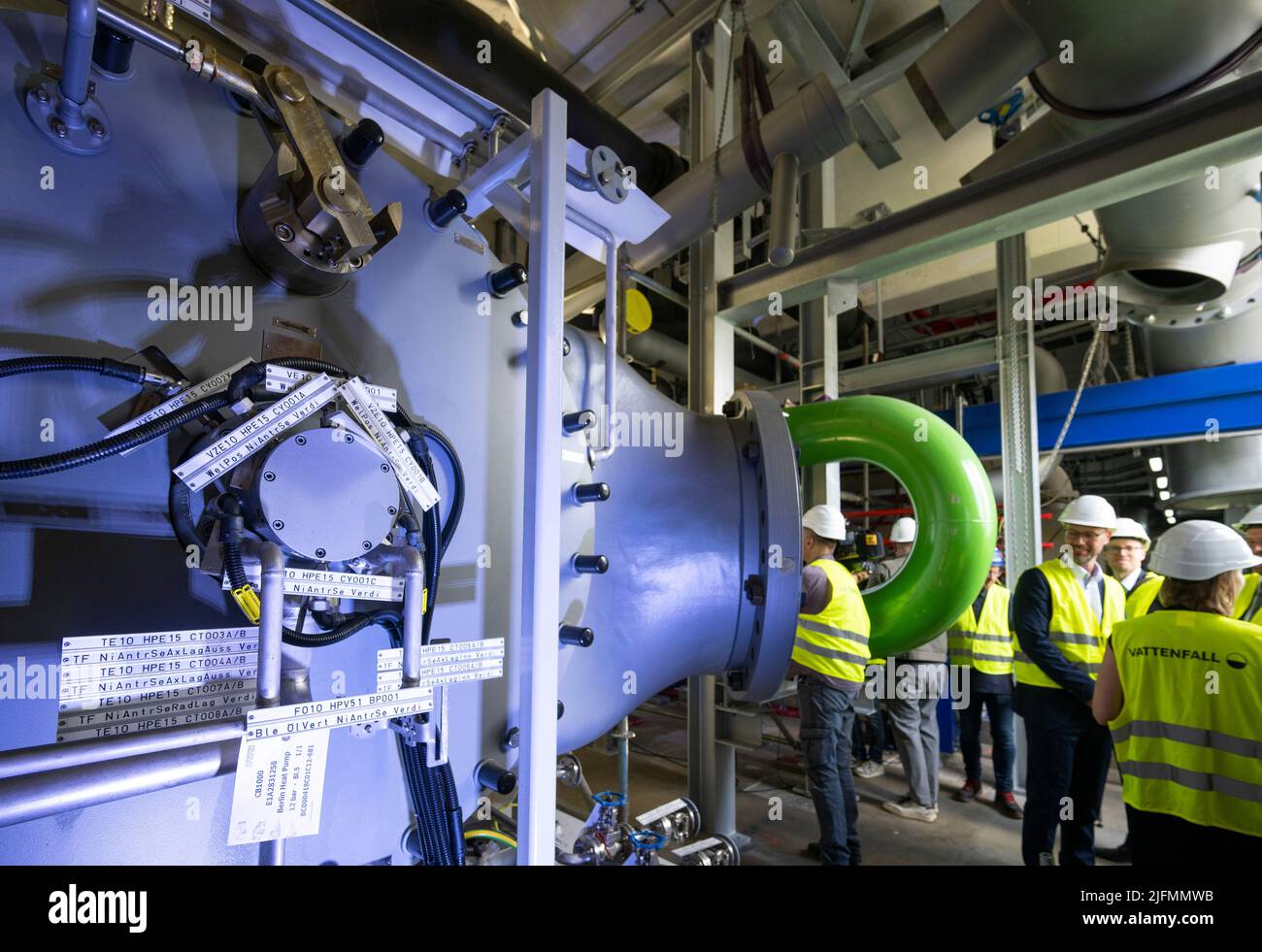Berlin, Germany. 04th July, 2022. A modern high-temperature heat pump ...
