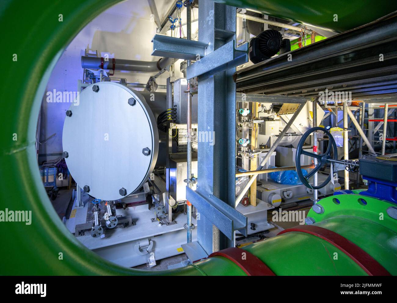 Berlin, Germany. 04th July, 2022. A modern high-temperature heat pump ...