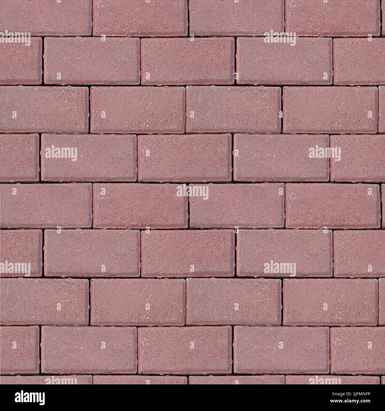 Background of seamless texture of masonry road made of dark pink brick ...