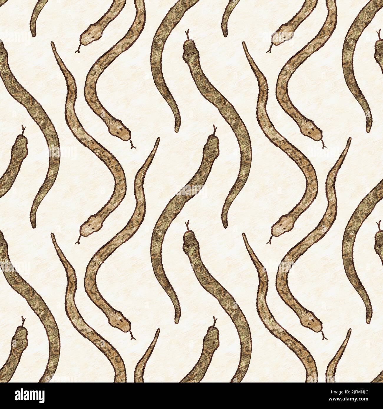 Cute safari snake wild animal pattern for babies room decor. Seamless ...