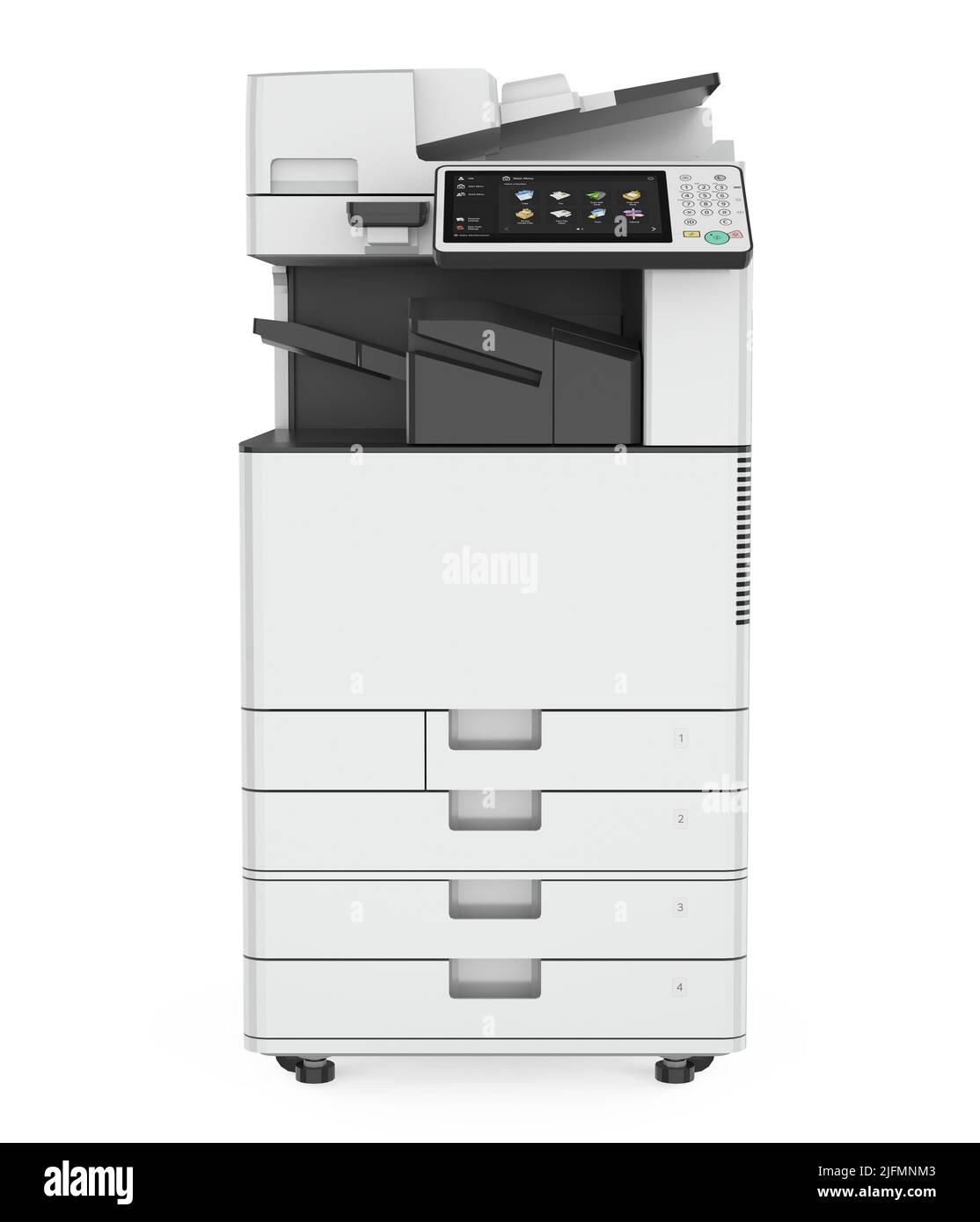 Office Multifunction Printer Isolated Stock Photo - Alamy