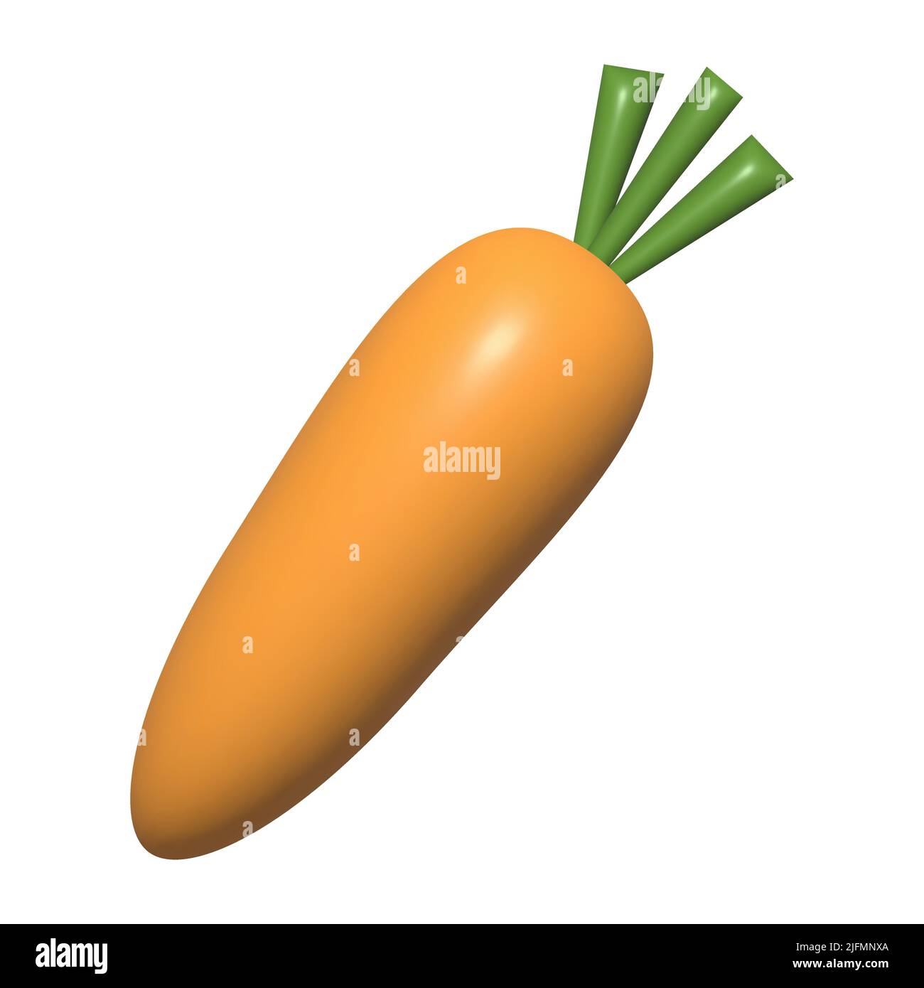 Carrot 3d icon. Vector illustration isolated on white background Stock ...