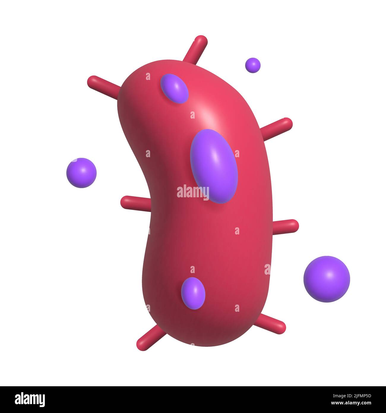 Disease 3d icon. Pandemic medical health risk concept with disease cell ...