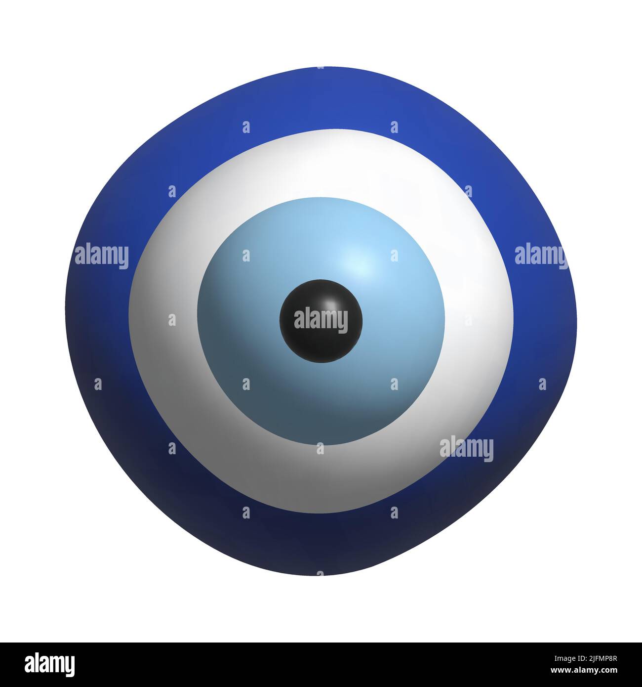Evil Eye Icon. 3d Rendering isolated on white background Stock Vector ...